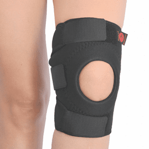 ÓRTESIS RODILLERA ROTULA ABIERTA UNIVERSAL AJUSTABLE CORTA EN NEOPRENO ...